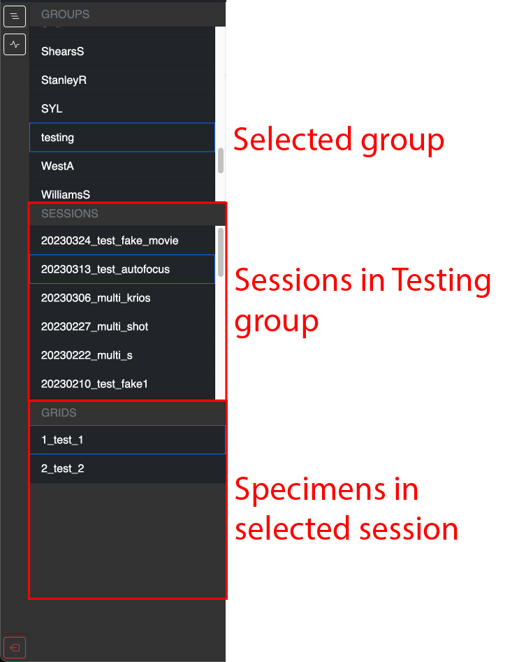 Session Browser - SmartScope