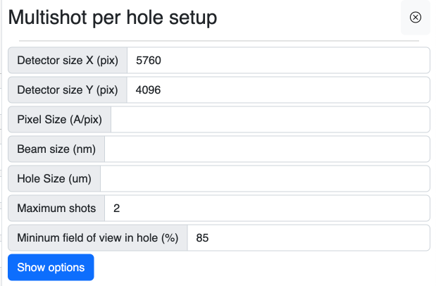 Multishot per hole - SmartScope
