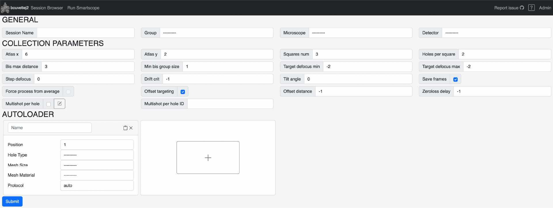 Session Setup - SmartScope